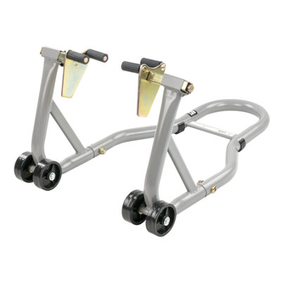 KCT Motorcycle Stand Paddock Front Spool Cradle Grey Carbon Steel Jack