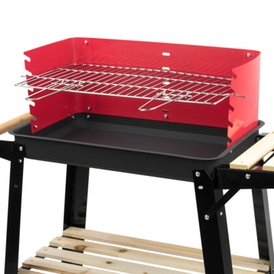 KCT Open Top BBQ Grill Garden Barbecue Steel Charcoal Cooking Outdoor ...