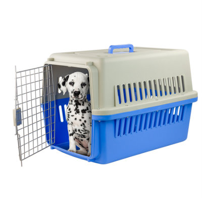 KCT Portable Plastic Pet Travel Carrier for Cats/Dogs/Animals Transport ...