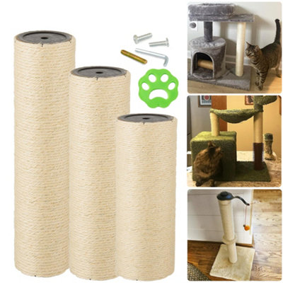 KCT REPLACEMENT NATURAL SISAL POST CAT KITTEN SCRATCH TREE SCRATCHING ...
