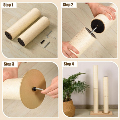 KCT REPLACEMENT NATURAL SISAL POST CAT KITTEN SCRATCH TREE SCRATCHING ...