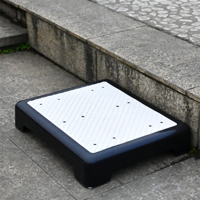 KCT Twin Pack Outdoor Anti Slip Half Step Mobility Aid - Front Back Door