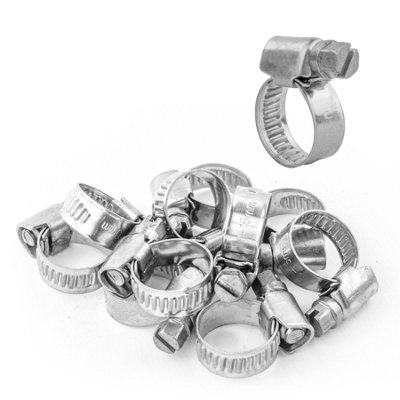 KCT Universal Hose Clips - 10 pack 10-16mm 304 Stainless Steel ...