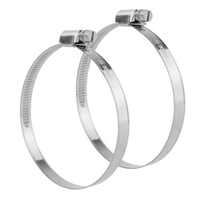 KCT Universal Hose Clips - 2 pack 70-90mm 304 Stainless Steel ...