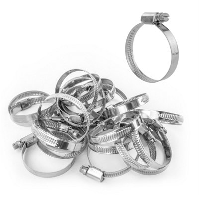 KCT Universal Hose Clips - 20 pack 35-51mm 304 Stainless Steel ...