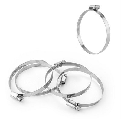 KCT Universal Hose Clips - 5 pack 70-90mm 304 Stainless Steel ...
