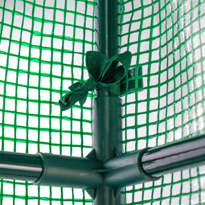 KCT Walk In Greenhouse Outdoor Garden Potting Iron Frame PVC Roll Up ...