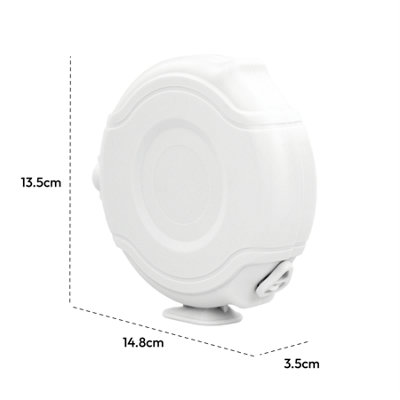 KCT Washing Line Single Retractable Clothesline - 12m