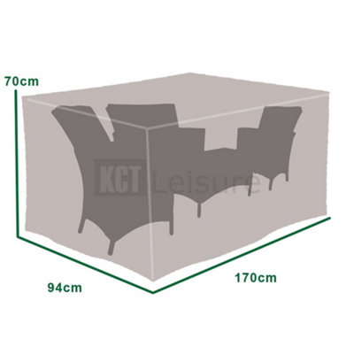 KCT Weatherproof Outdoor Rectangle Garden Furniture Cover - Small