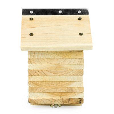 KCT Wooden Bee House Hotel Insect Bug Shelter Solitary Bumblebee ...