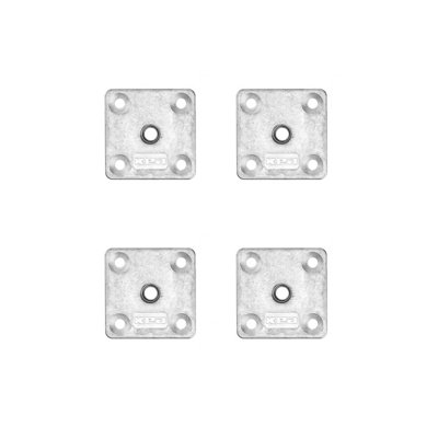 KEA M8 8MM SQUARE HEAVY DUTY TABLE LEG FEET MOUNTING FIXING FURNITURE ...