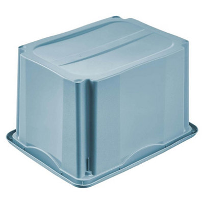 Keeeper Blue Turn Around Stacking Box 30 Litre With Lid - Set Of 2