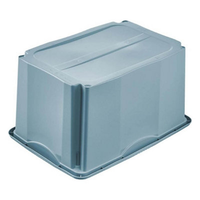 Keeeper Blue Turn Around Stacking Box 45 Litre With Lid - Set Of 2