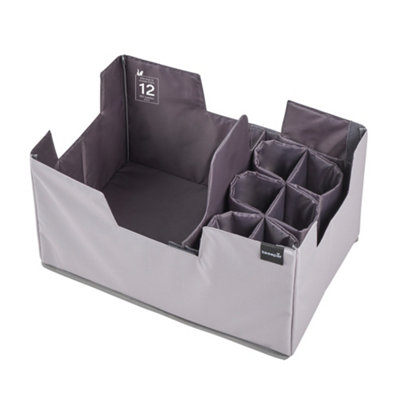 Keeeper Foldable Shopping Organiser Bag 39 Litre - Grey