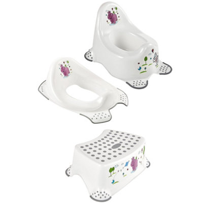 Keeeper Funny Zoo White Baby Potty, Toilet Seat & Step Stool | DIY at B&Q