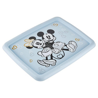 Keeeper Mickey Mouse Turn Around Stackable Box with Lid 30 Litre Cloudy ...