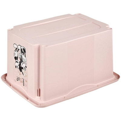 Keeeper Minnie Mouse Storage Box with Lid 15 Litre Nordic Pink