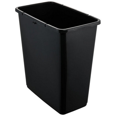 Keeeper Premium Waste Bin with Flip Lid 25 Litre - Black/Blue