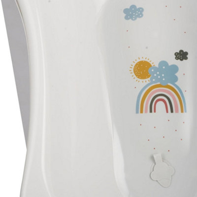 Keeeper Rainbow Baby Bath 84cm with Plug & Baby Bath Safety Net