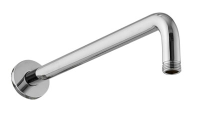 KeenFix Round Overhead 345mm Brass Chrome Shower Head Wall Outlet Arm ...