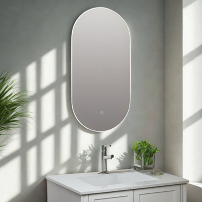 Keenware KBM-366 Orion Oval LED Backlit Bathroom Mirror