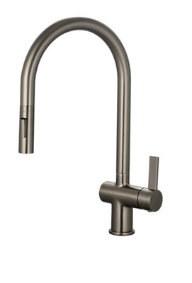 Keenware Kingsbury XL Gun Metal Dual Spray Pull Out Monobloc Kitchen Tap