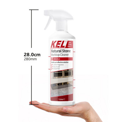 KEL - Natural Stone Worktop Cleaner Spray, Granite & Marble Worktop ...