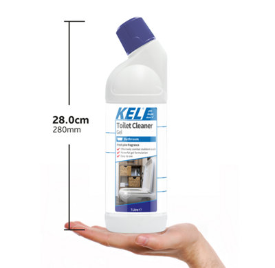 KEL - Toilet Cleaner Gel, Powerful, Effective Bathroom Descaler Cleans ...
