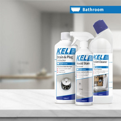 KEL - Toilet Cleaner Gel, Powerful, Effective Bathroom Descaler Cleans ...