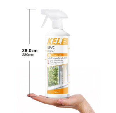 KEL - UPVC Cleaner Spray for All Synthetics, Ideal for Doors & Window ...