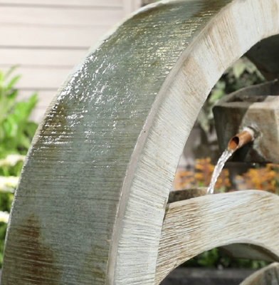 Kelkay Easy Fountain Tranquil Spills Mains Plugin Powered Garden Water ...