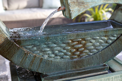 Kelkay Easy Fountain Tranquil Spills Mains Plugin Powered Garden Water ...