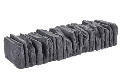 Kelkay Grey Daleside Walling Garden Edging Stone - 440mm - Valley Slate ...