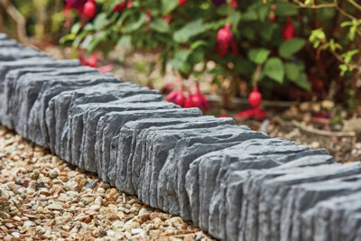 Kelkay Grey Daleside Walling Garden Edging Stone - 440mm - Valley Slate ...
