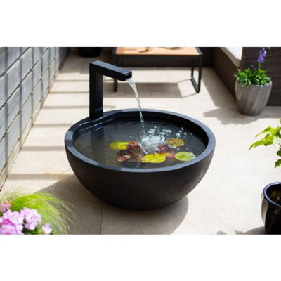 Kelkay Patio Pond Small Mains Power Water Feature With Cover