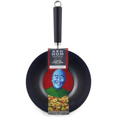 Ken Hom Excellence 27cm Non-Stick Carbon Steel Wok