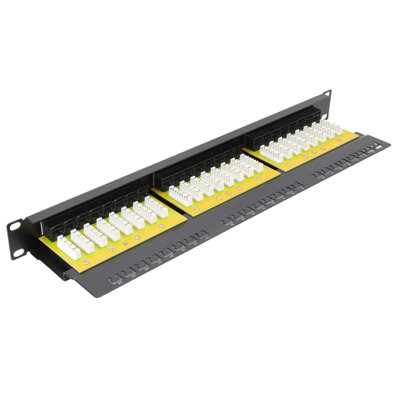 kenable 24 Port Vertical Punchdown CAT6 Patch Panel 19 inch Network UTP ...
