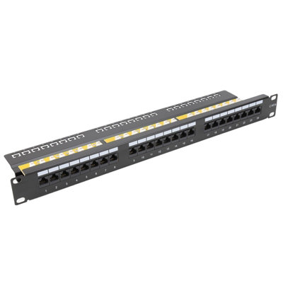 kenable 24 Port Vertical Punchdown CAT6 Patch Panel 19 inch Network UTP ...