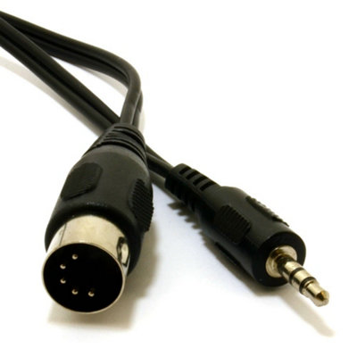 kenable 5 Pin Din Plug To 3.5mm Jack Stereo Plug Audio Cable 2m