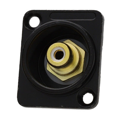kenable Brushed Aluminium Black Phono WHITE Wall Faceplate D-Series ...