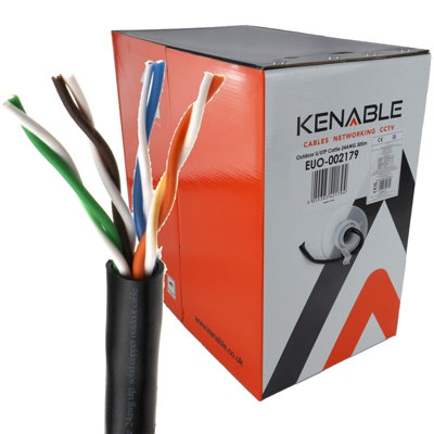 kenable External CAT5e Outdoor Use COPPER Ethernet Network Cable Reel ...