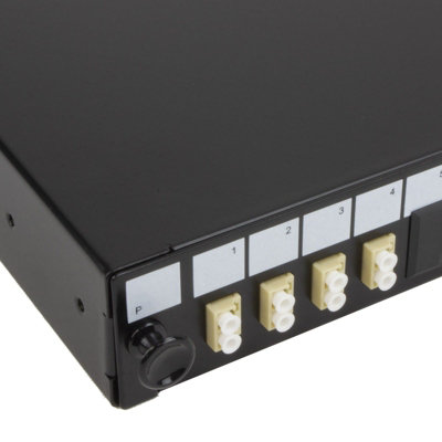 kenable Fibre Optic Patch Panel 24 port with 4 x LC Duplex MM Modules ...
