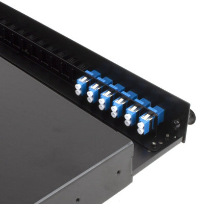 kenable Fibre Optic Patch Panel 24 port with 6 x LC Duplex SM Modules ...