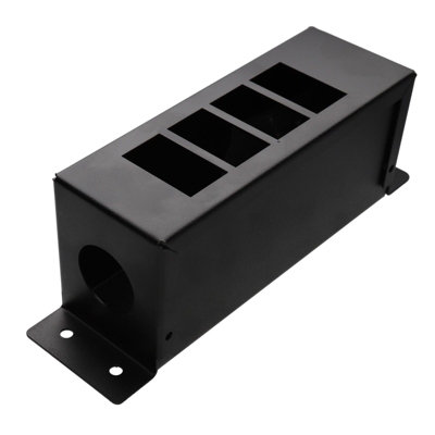 kenable GOP POD Metal Box with Horizontal Cut-Outs for 4x6C Outlets and ...