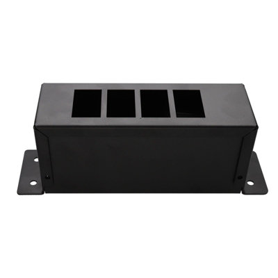 kenable GOP POD Metal Box with Horizontal Cut-Outs for 4x6C Outlets and ...