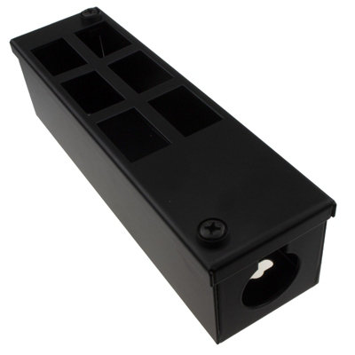 kenable GOP POD Metal Box with Vertical Cut-Outs for 6 x 6C Outlets and ...