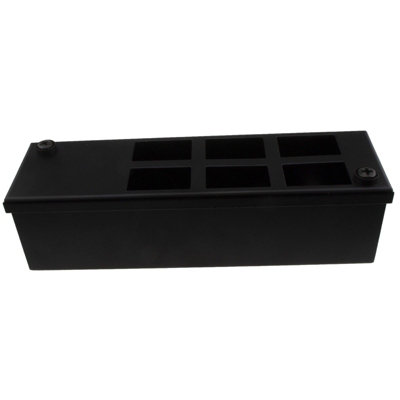 kenable GOP POD Metal Box with Vertical Cut-Outs for 6 x 6C Outlets and ...