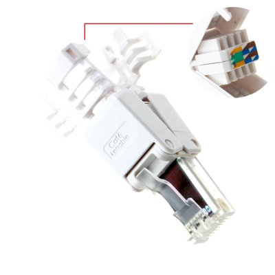 kenable IDC Punch Down to RJ45 Plug for Cat6 Solid Network Ethernet ...