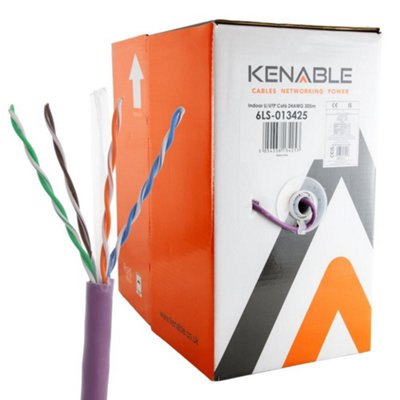 kenable Low Smoke CAT6 Gigabit LSZH LSOH Eca U/UTP Ethernet Solid ...