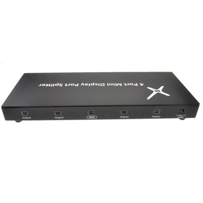 kenable Mini DisplayPort UHD 4 Way Splitter 1 Input to 4 Outputs 4k x ...